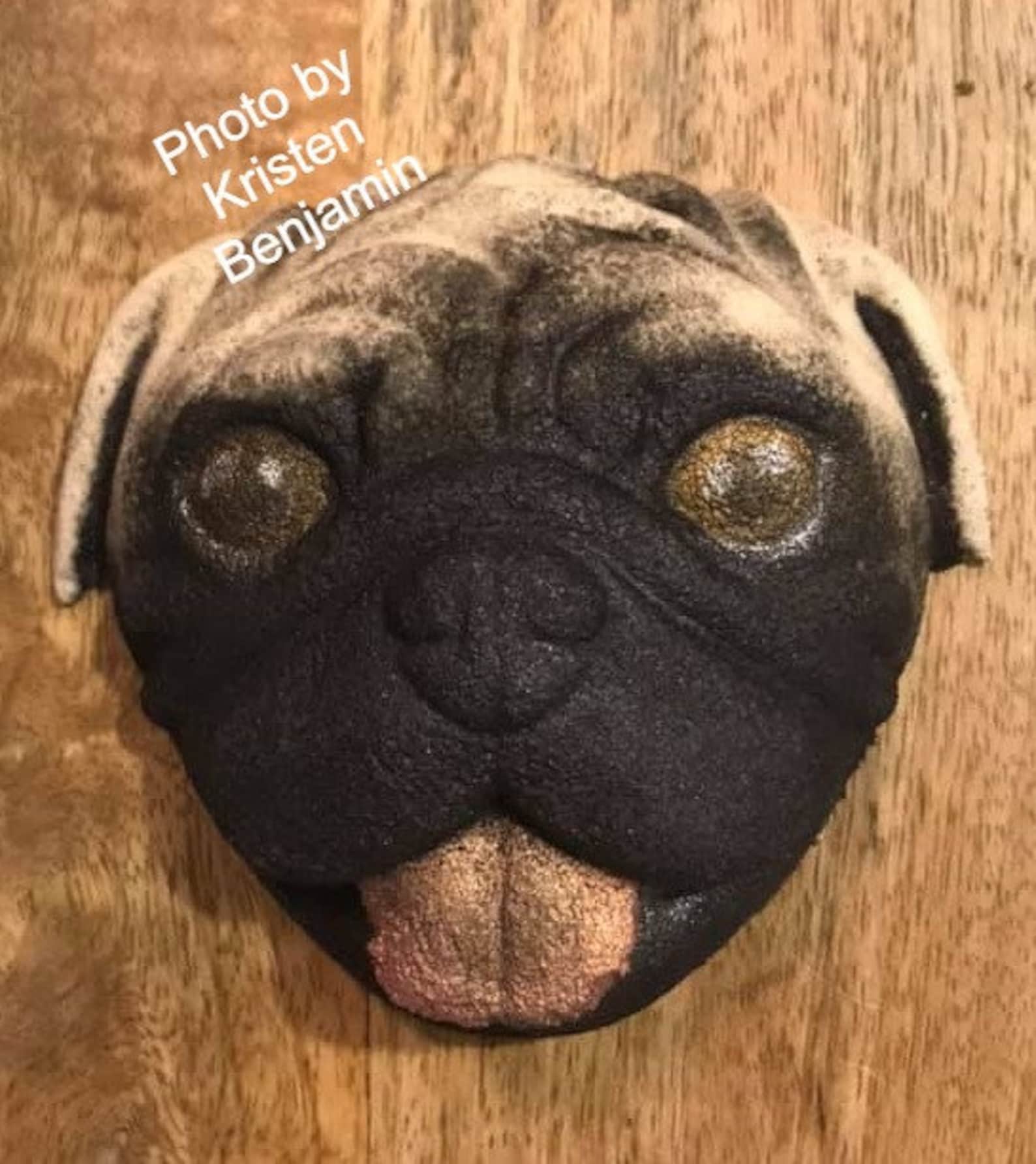 Pug Plastic Mold, Dog Mold, Bath Bomb Mold, Soap Mold, Pug Head Mold ...