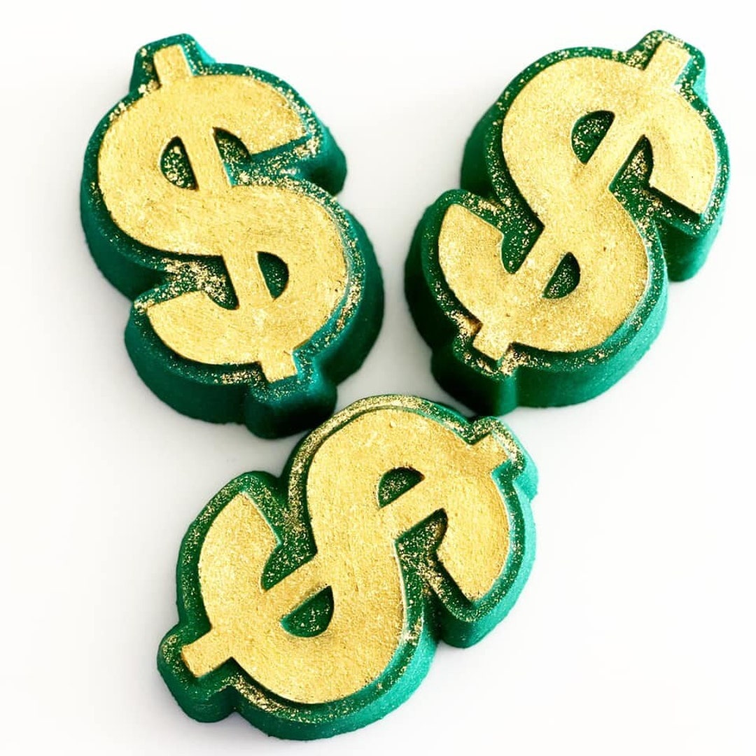 Dollar Sign Plastic Mold or Silicone Mold, Bath Bomb Mold, Soap Mold ...