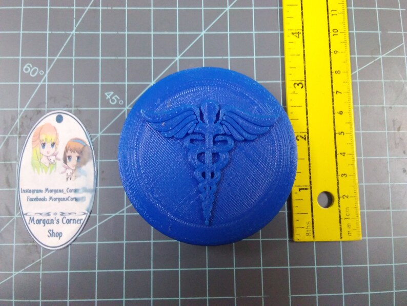 Caduceus Medical Symbol Plastic Mold or Silicone mold bath | Etsy