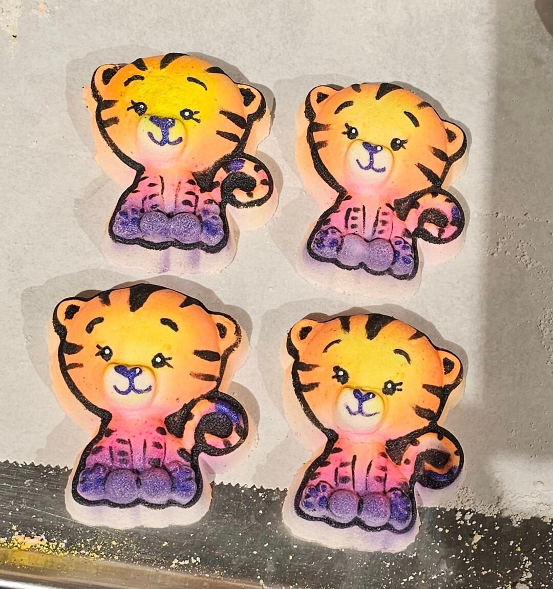 Tiger Cutie Plastic Mold or Silicone Mold, Bath Bomb Mold, Soap Mold ...