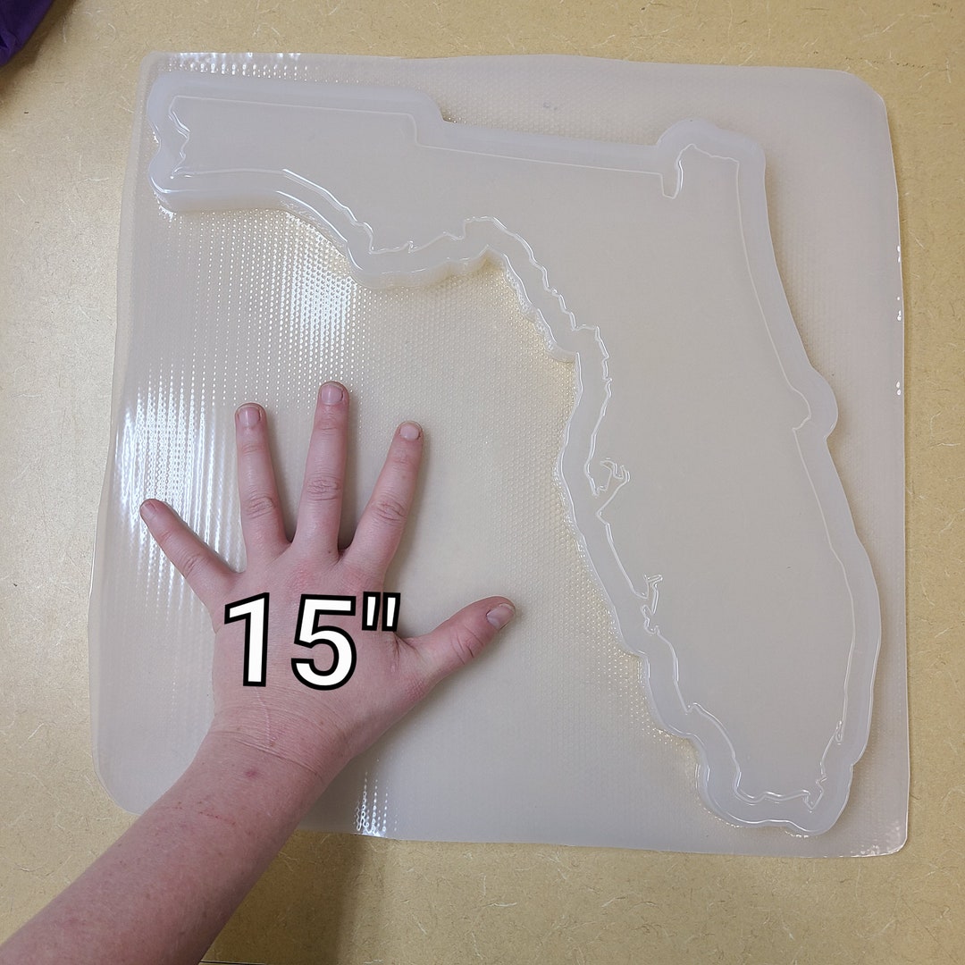 LARGE State or Country Plastic Mold, Florida Mold, Soap Mold, State ...