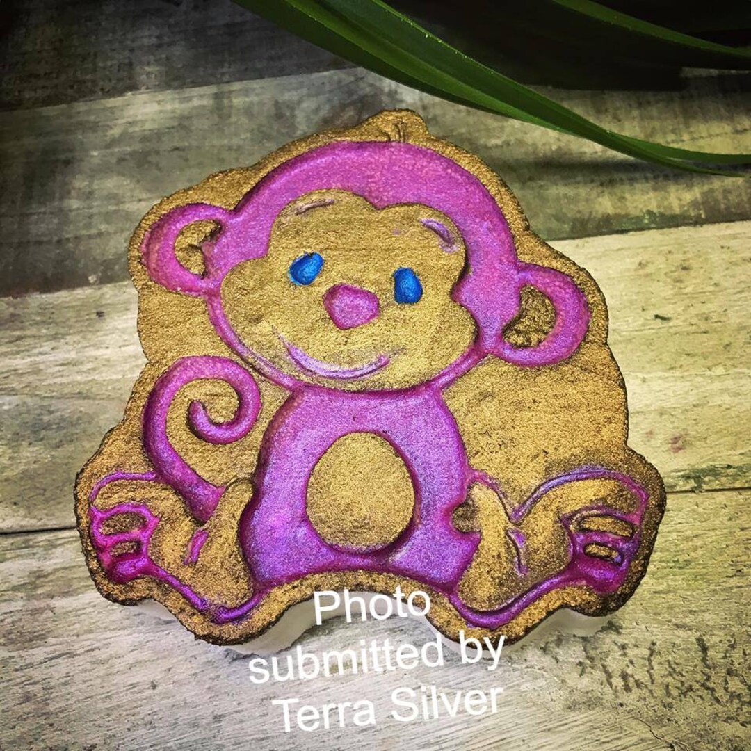 Baby Monkey Plastic Mold or Silicone Mold, Bath Bomb Mold, Soap Mold ...