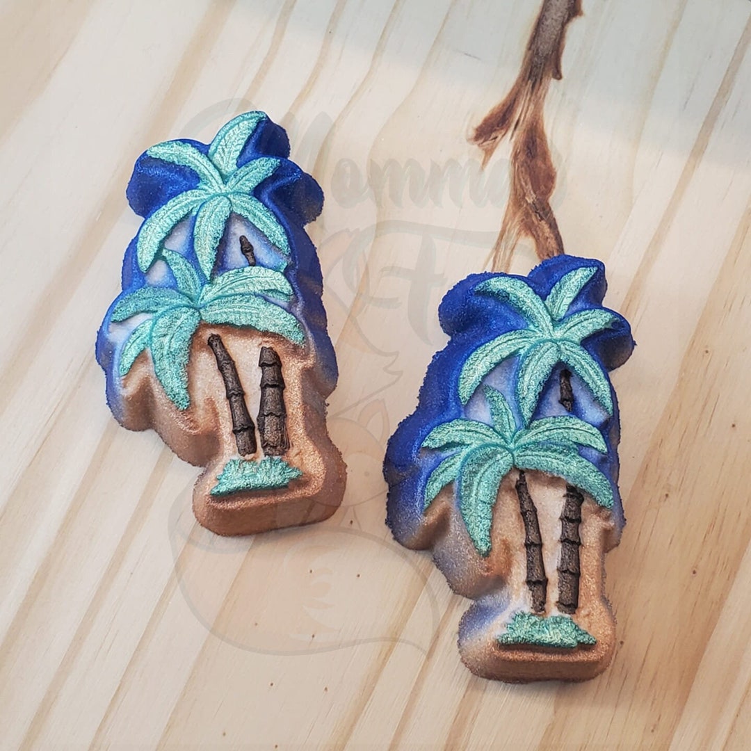 Palm Tree Plastic Mold or Silicone Mold, Bath Bomb Mold, Soap Mold ...