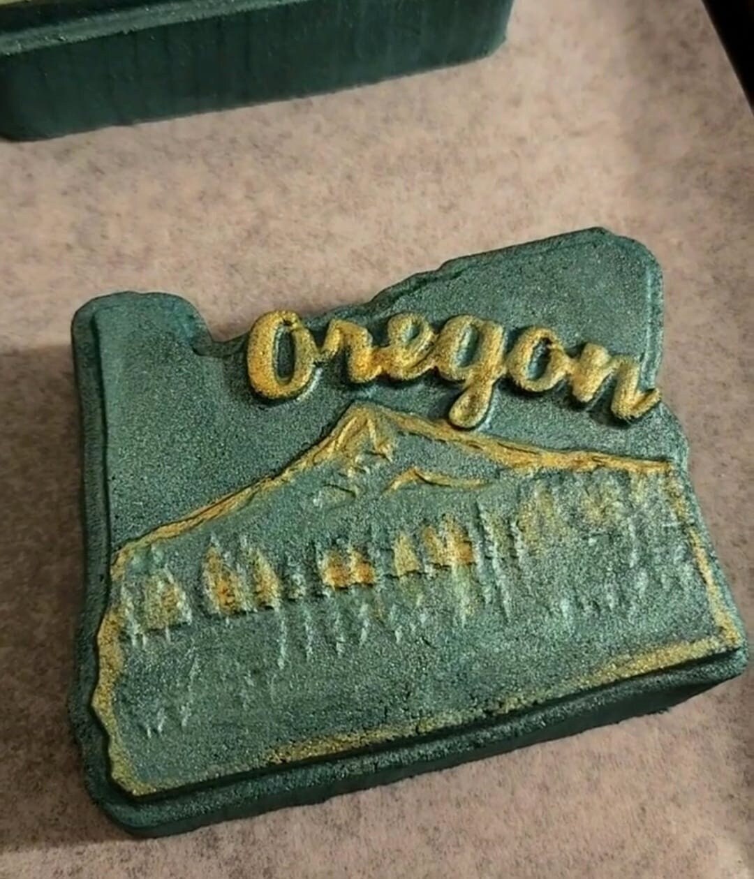 Detailed Oregon State Plastic Mold, Bath Bomb Mold, Soap Mold, State ...