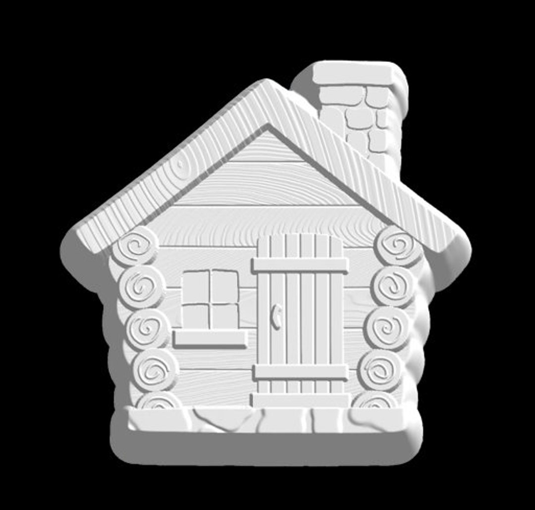 Log Cabin Plastic Mold or Silicone Mold, Bath Bomb Mold, Soap Mold ...