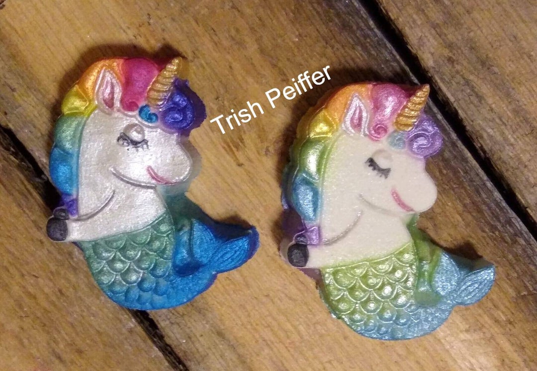 Mermacorn Plastic Mold or Silicone Mold, Bath Bomb Mold, Soap Mold ...