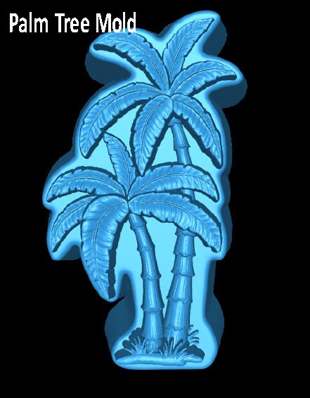 Palm Tree Plastic Mold or Silicone Mold Bath Bomb Mold Soap - Etsy