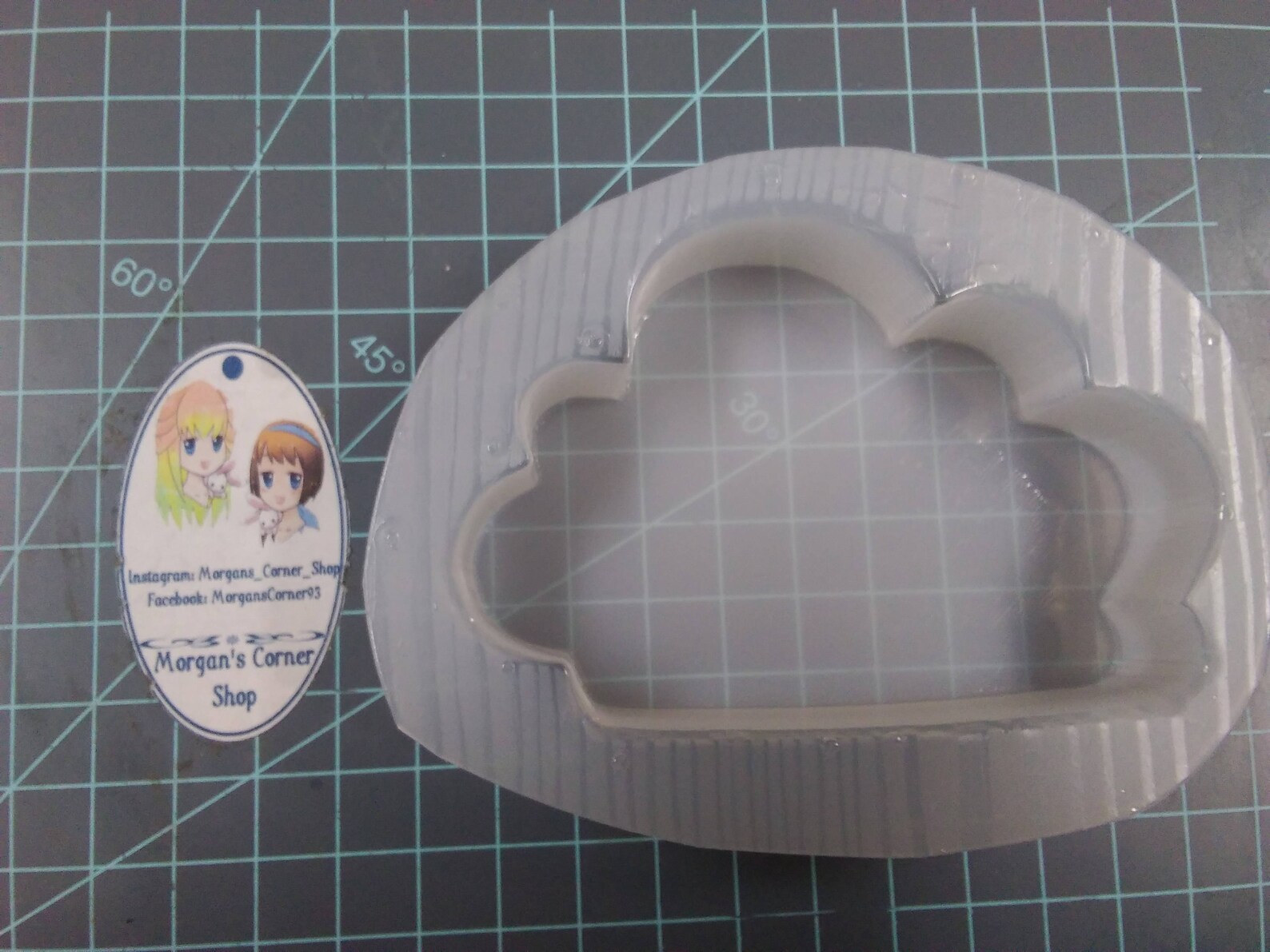 Cloud Silhouette Plastic Mold or Silicone Mold, Cloud Mold, Resin Mold ...