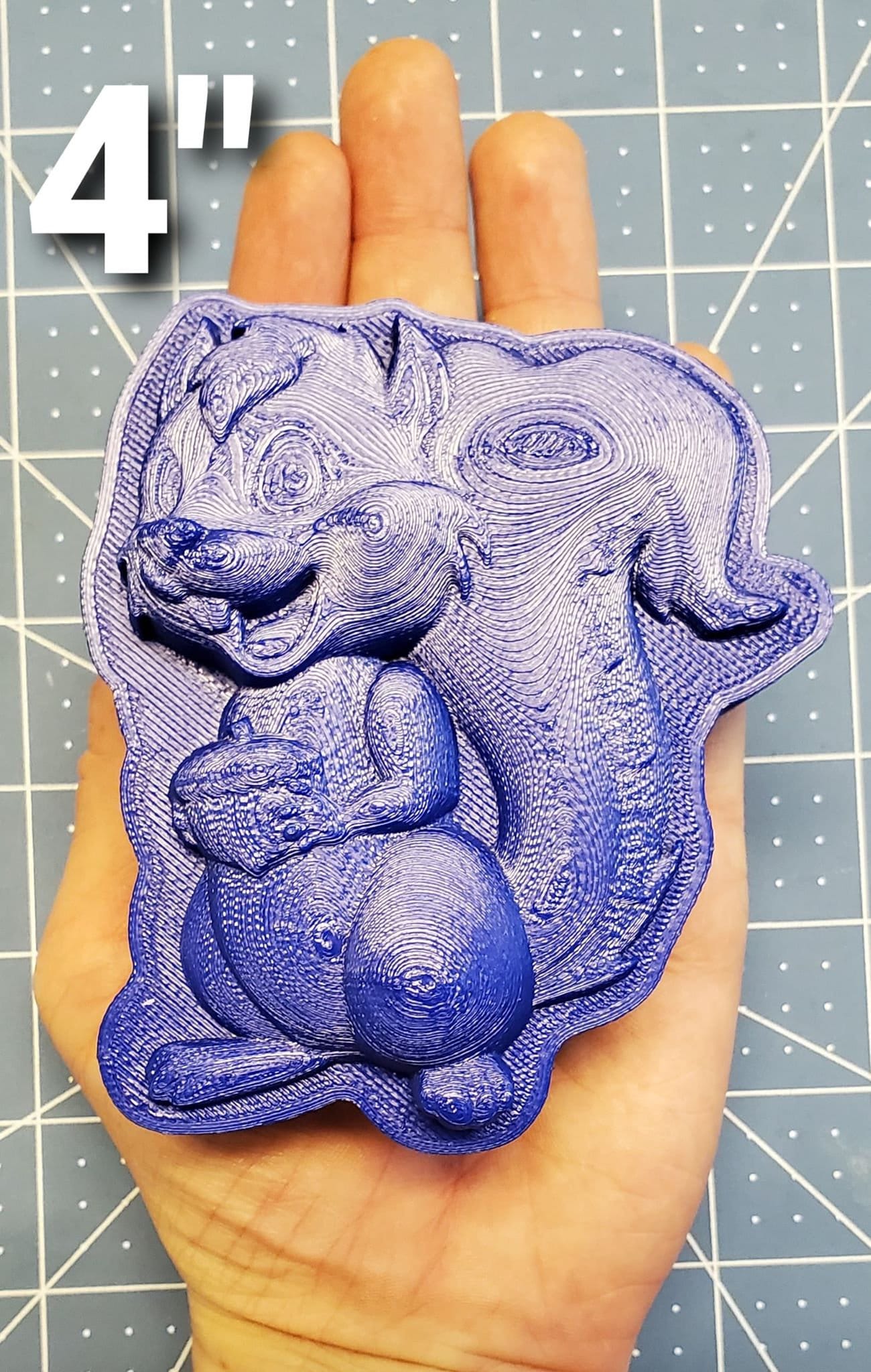 Cartoon Squirrel Plastic Mold or Silicone Mold, Bath Bomb Mold, Soap ...