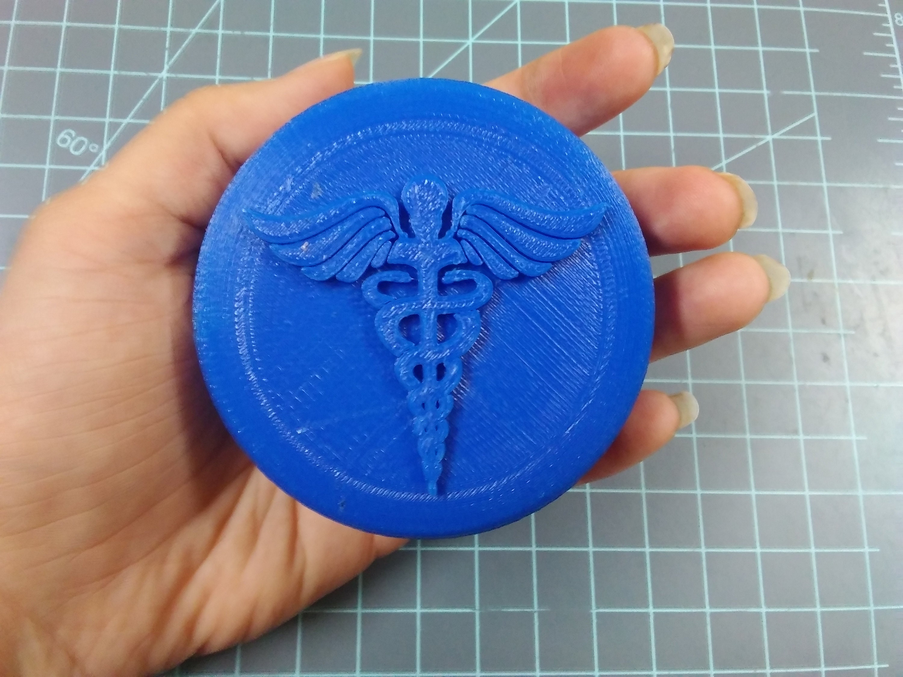 Caduceus Medical Symbol Plastic Mold or Silicone Mold, Bath Bomb Mold ...