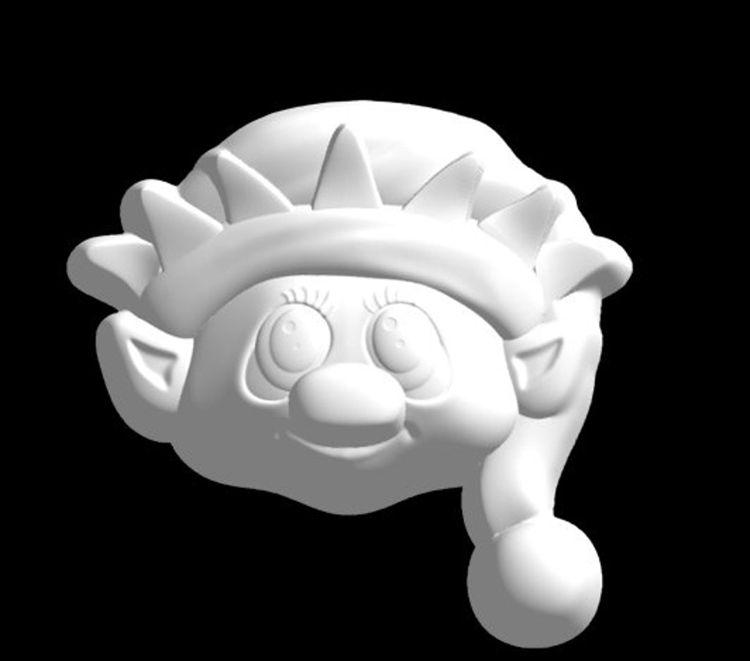 Dwarf Elf Head Plastic Mold or Silicone Mold, Bath Bomb Mold, Soap Mold ...