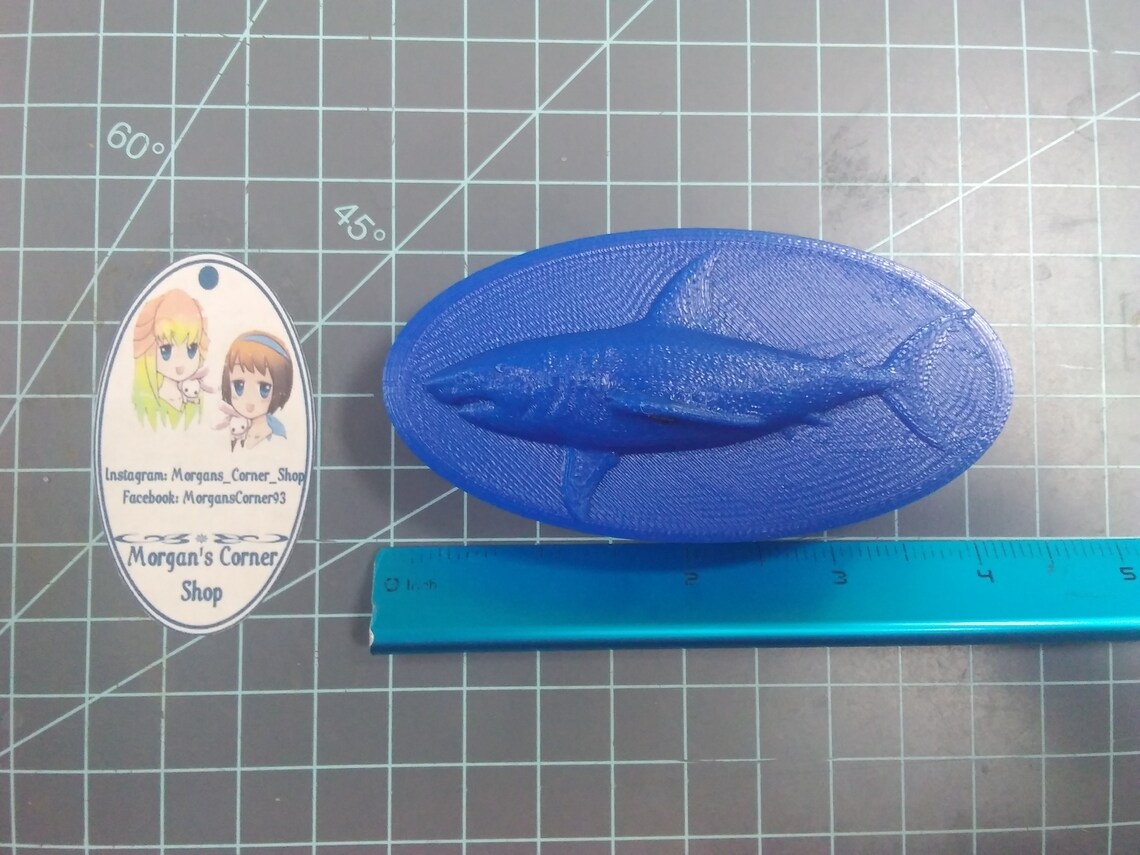 Shark Plastic Mold or Silicone Mold, Bath Bomb Mold, Soap Mold, Fish ...