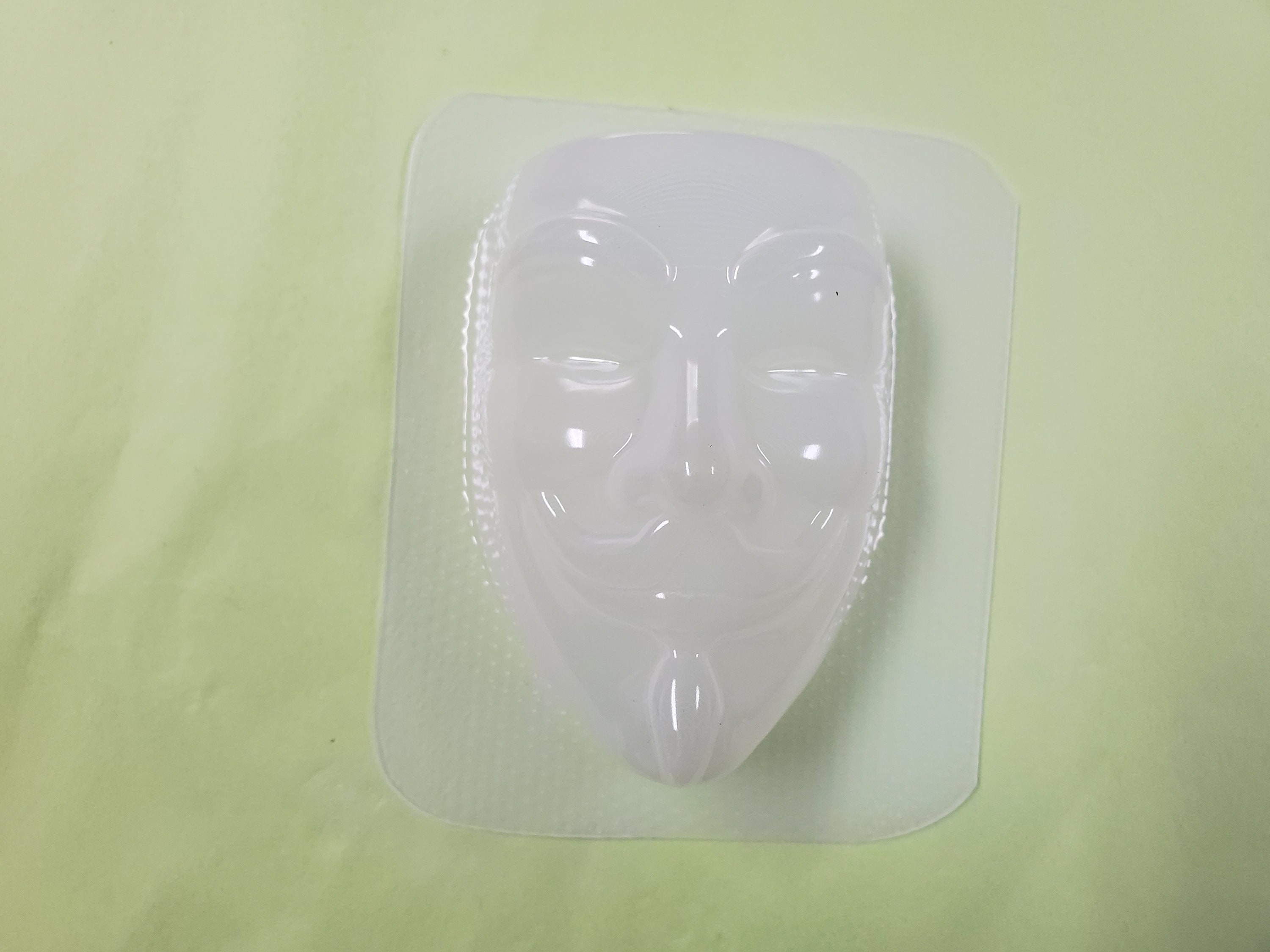 Mime Mask Plastic Mold or Silicone Mold, Bath Bomb Mold, Soap Mold ...