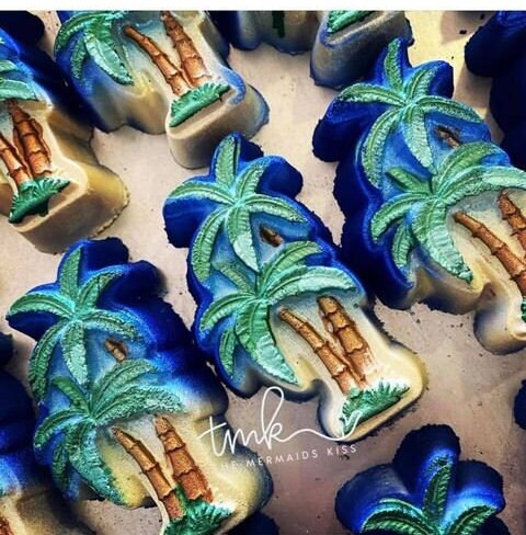 Palm Tree Plastic Mold or Silicone Mold Bath Bomb Mold Soap - Etsy