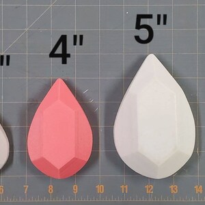 Teardrop Gem Plastic Mold or Silicone Mold, Bath Bomb Mold, Soap Mold ...
