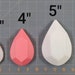 Teardrop Gem Plastic Mold or Silicone Mold, Bath Bomb Mold, Soap Mold ...