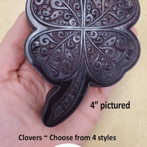 Four Leaf Clover Plastic Mold or Silicone Mold, Bath Bomb Mold, Soap ...