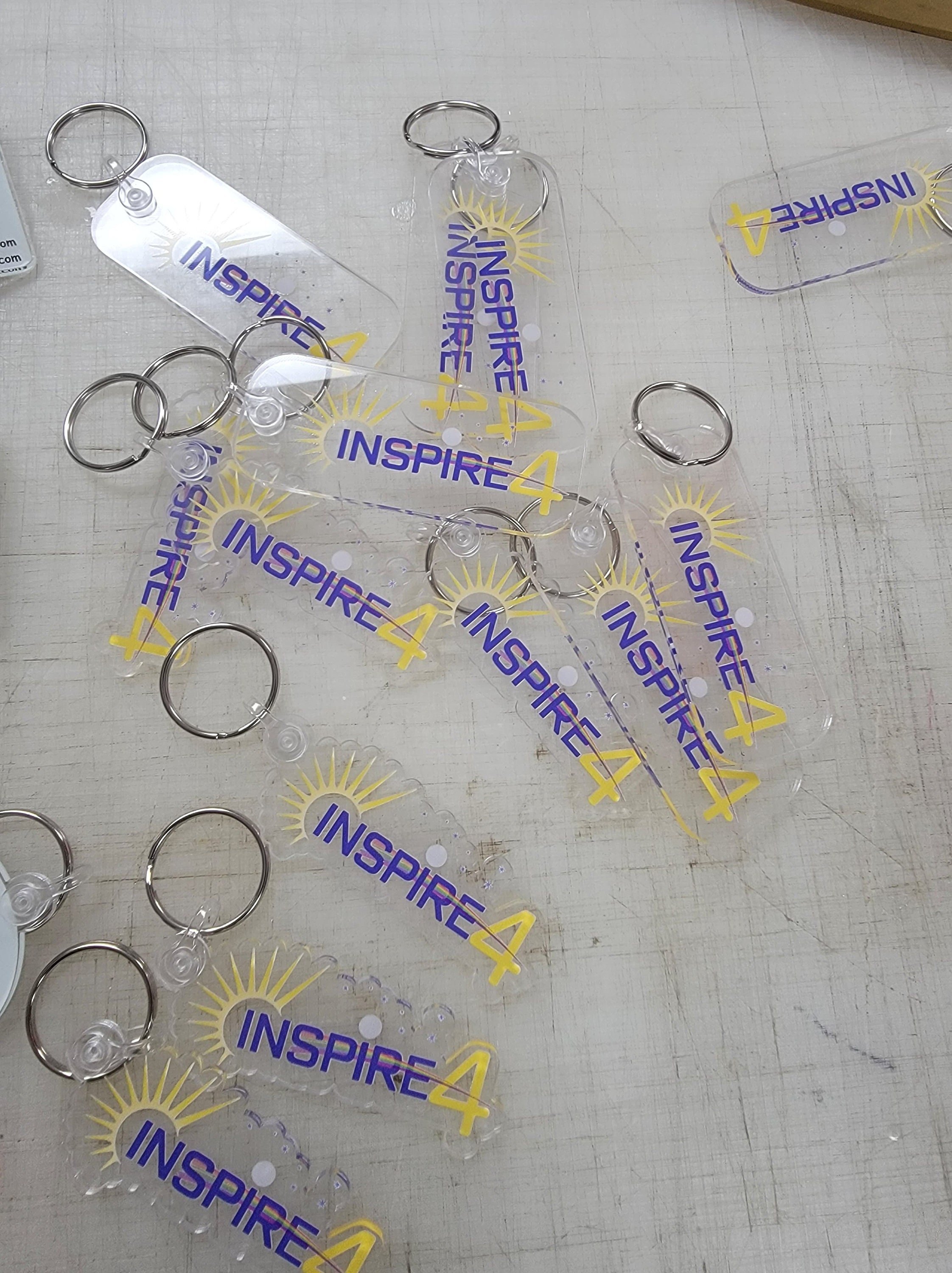 Customized Custom Acrylic Business Logo Keychain Keychains - Etsy