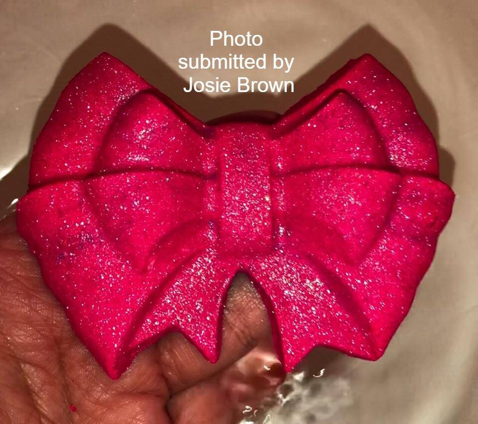 Puffy Bow #2 Plastic Mold or Silicone Mold, Bath Bomb Mold, Soap Mold ...