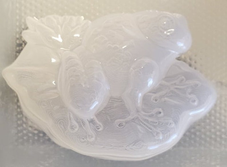 Frog Sitting on Lily Pad Plastic Mold or Silicone Mold, Bath Bomb Mold ...