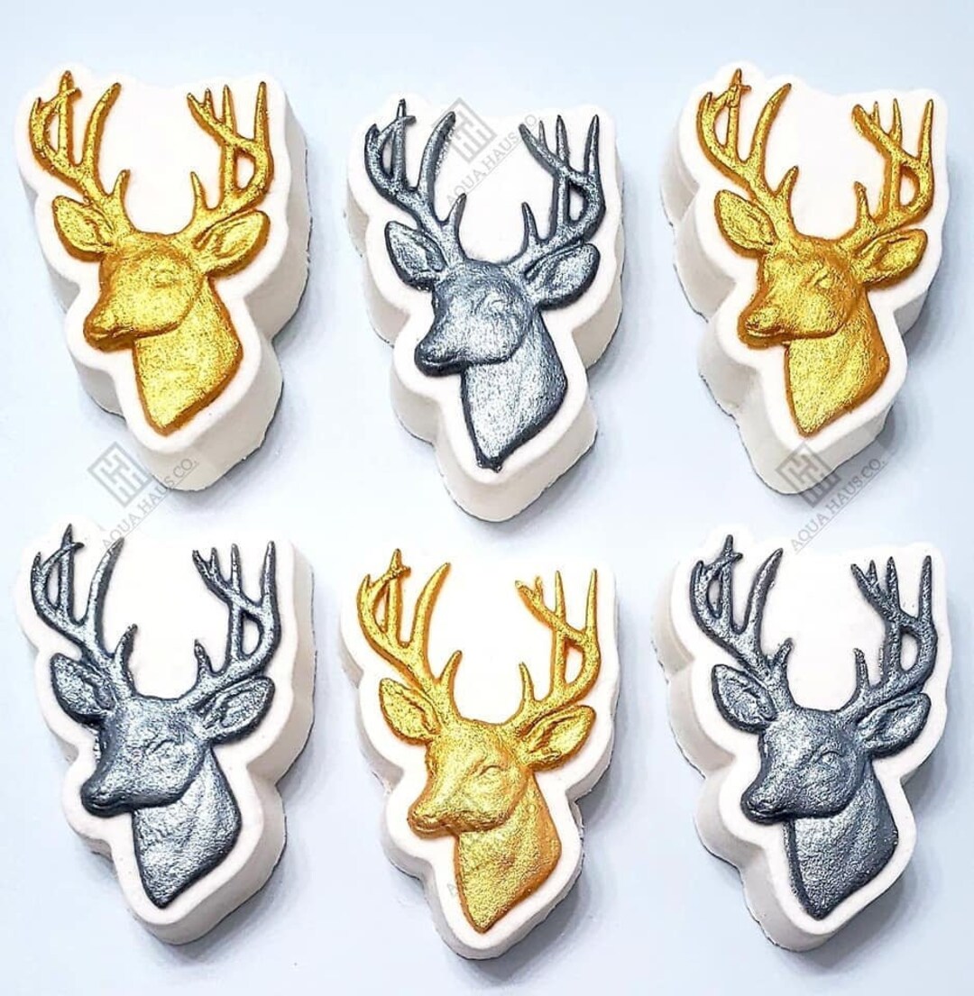 Buck Deer Head Plastic Mold or Silicone Mold, Bath Bomb Mold, Soap Mold ...