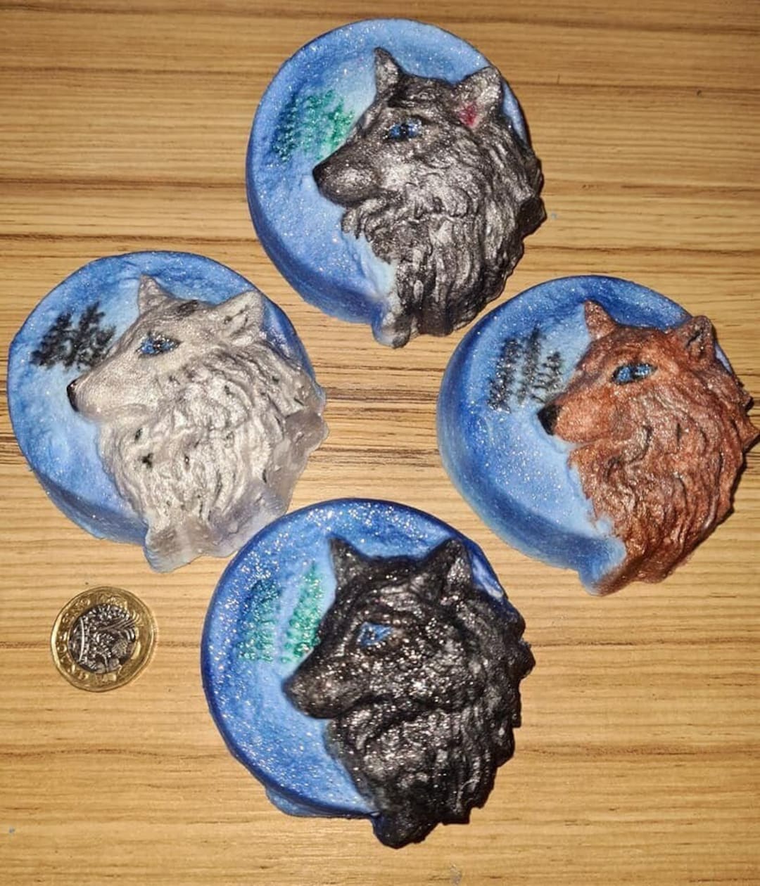 Wolf on the Moon Plastic Mold, Dog Mold, Bath Bomb Mold, Soap Mold ...