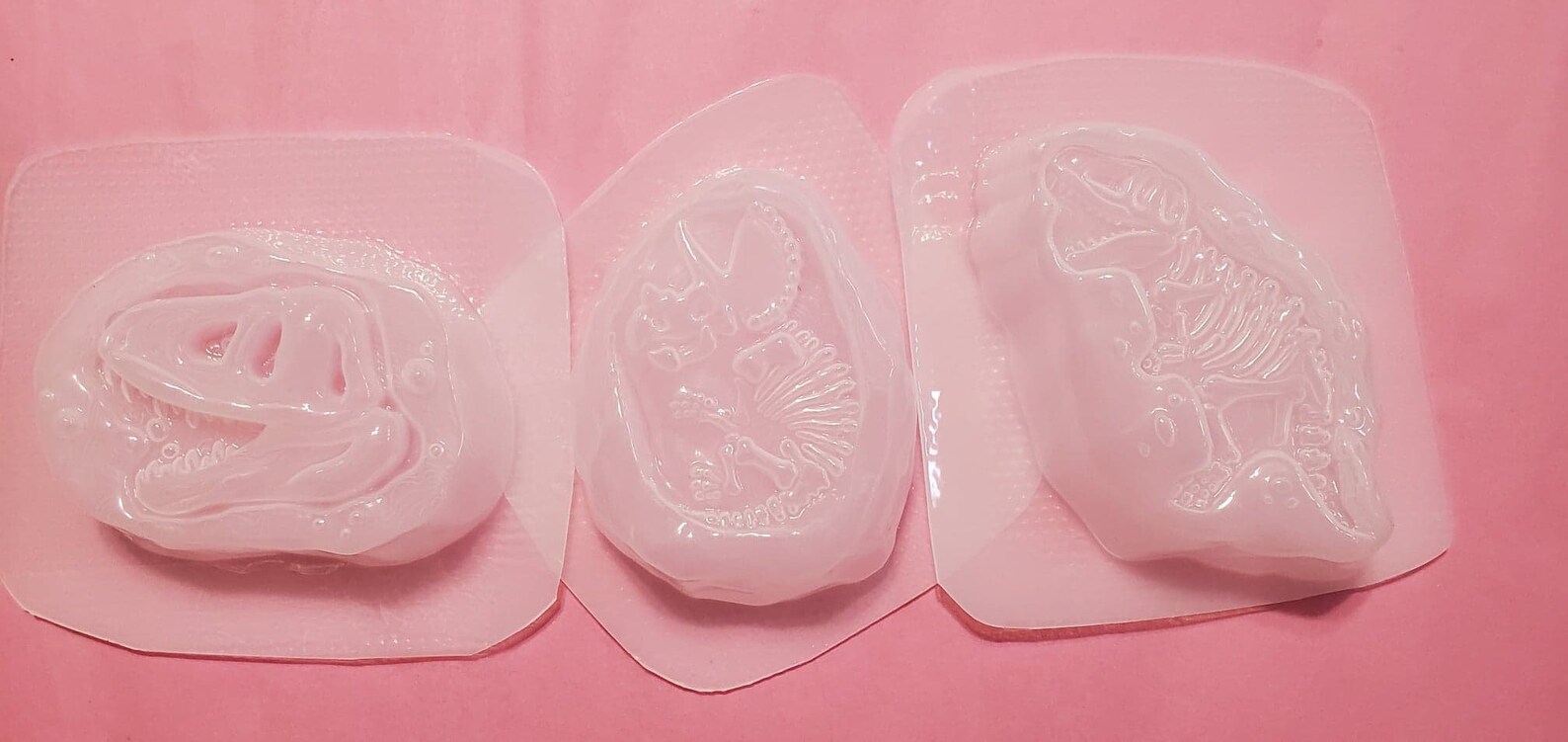 Dino Fossils Plastic Mold or Silicone Mold, Bath Bomb Mold, Soap Mold ...