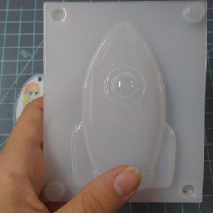 Rocket 2-part Plastic Mold, Bath Bomb Mold, Soap Mold, Spaceship Mold ...