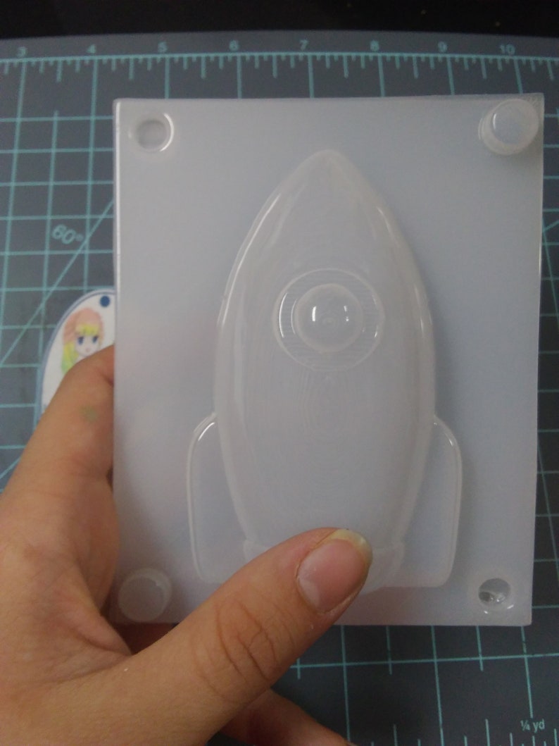 Rocket 2-part Plastic Mold, Bath Bomb Mold, Soap Mold, Spaceship Mold ...