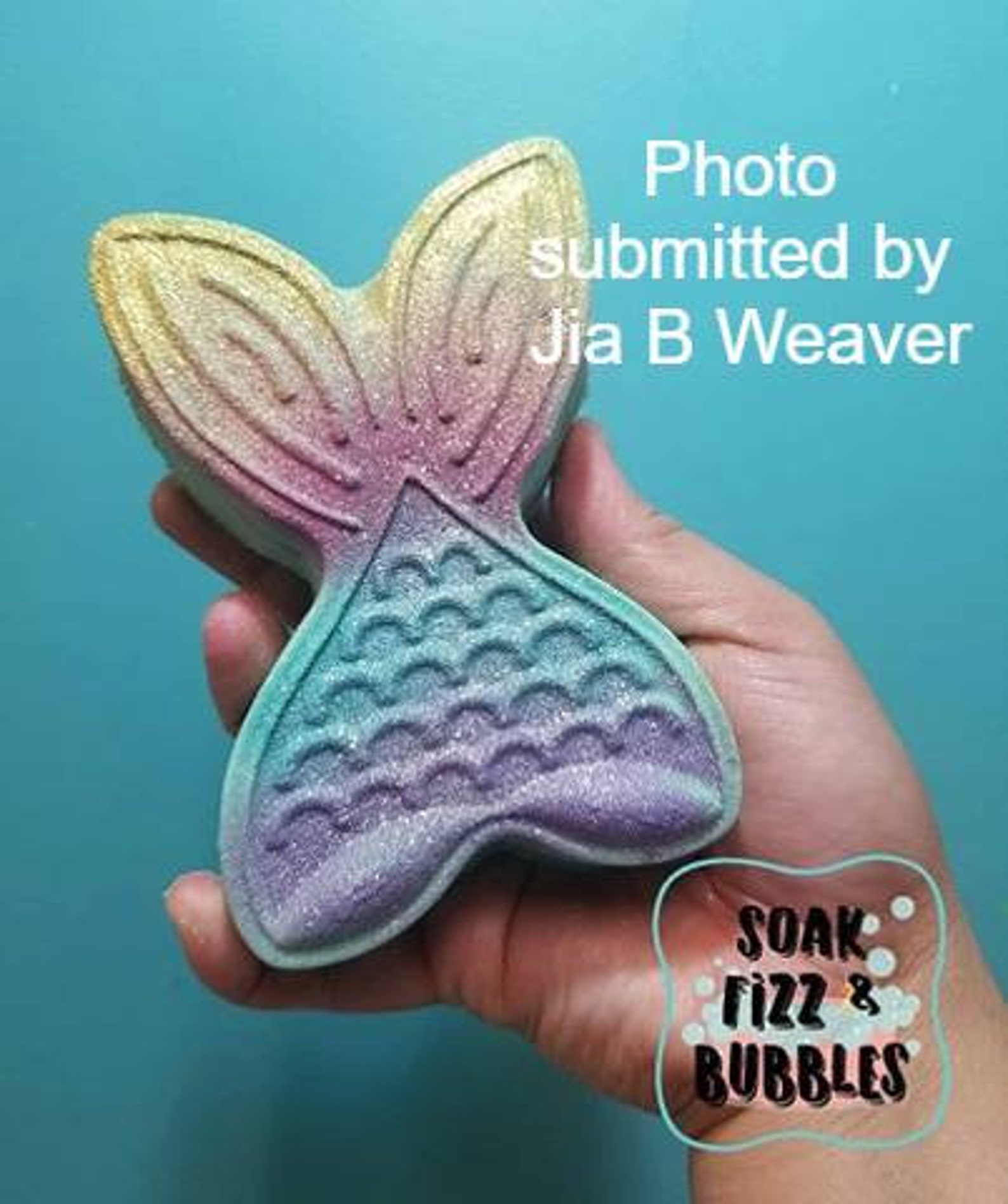 Simple Mermaid Tail Plastic Mold or Silicone Mold Bath Bomb - Etsy