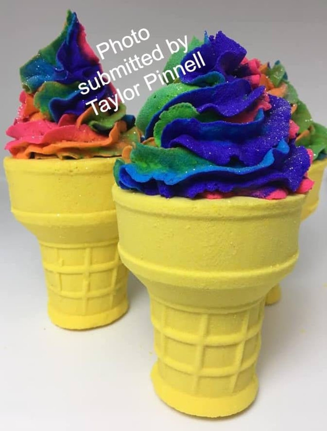 Cone 2-part Plastic Mold, Bath Bomb Mold, Soap Mold, Ice Cream Cone ...