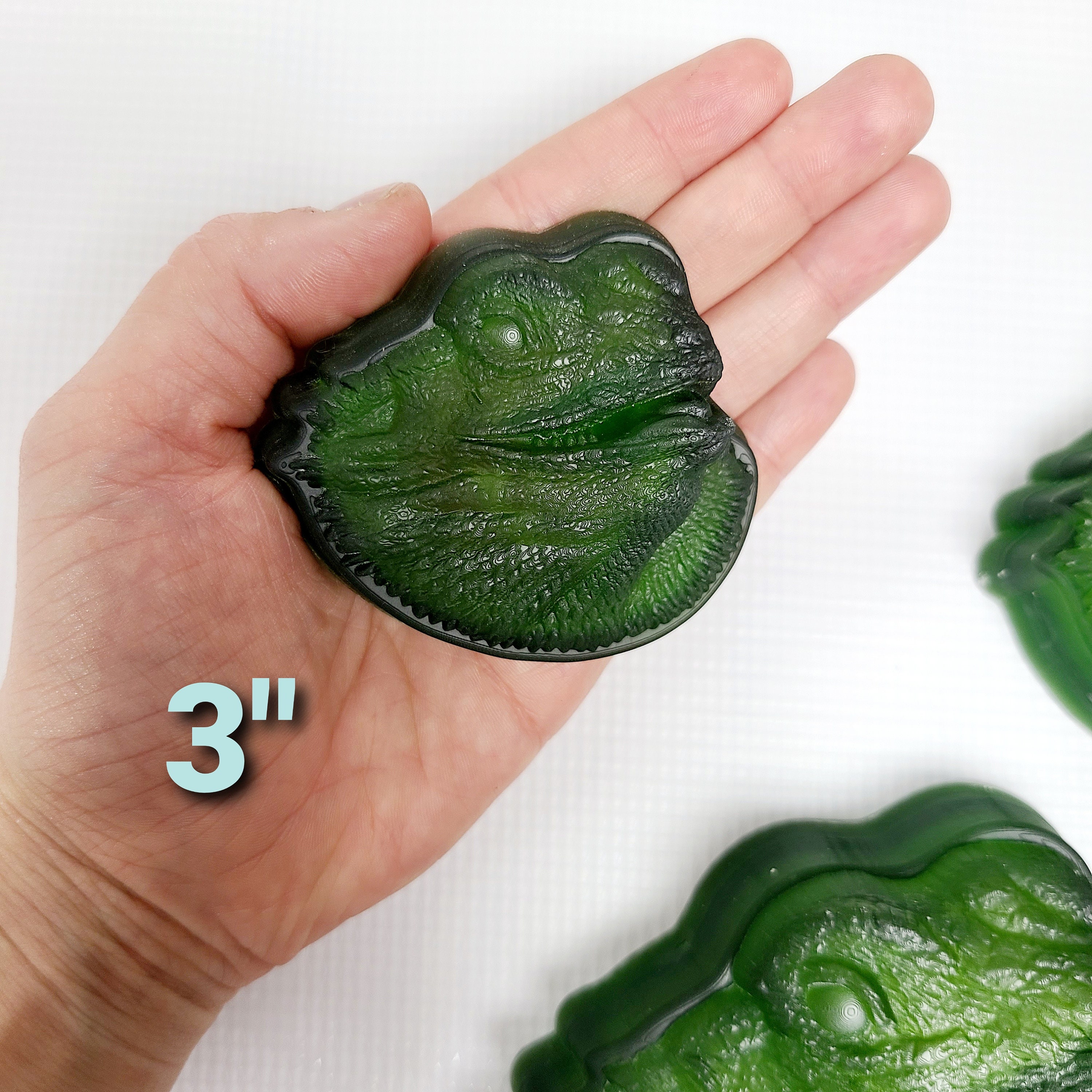 Bearded Dragon Head Plastic Mold or Silicone Mold, Bath Bomb Mold, Soap ...