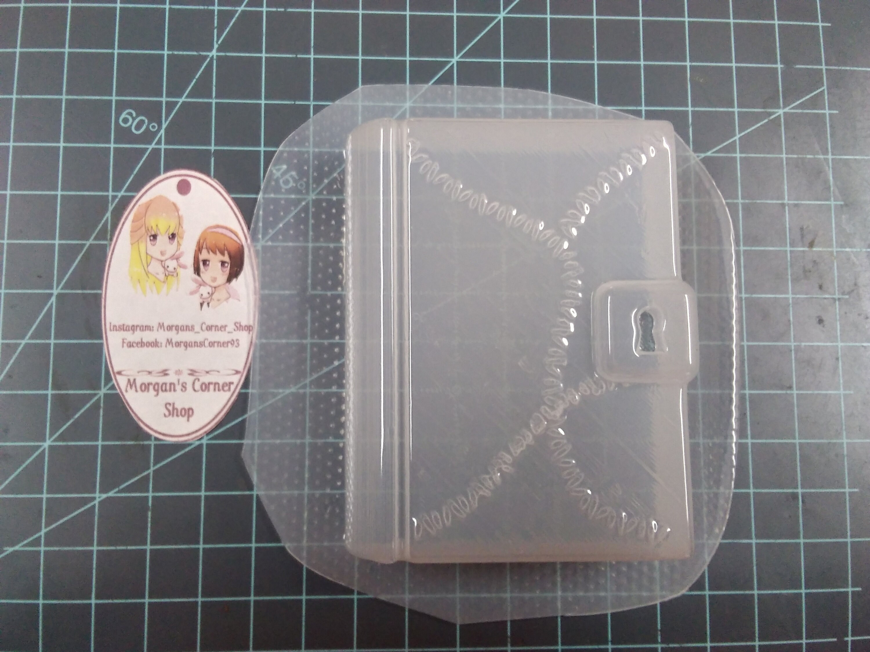 Leather Journal Plastic Mold or Silicone Mold, Bath Bomb Mold, Soap ...