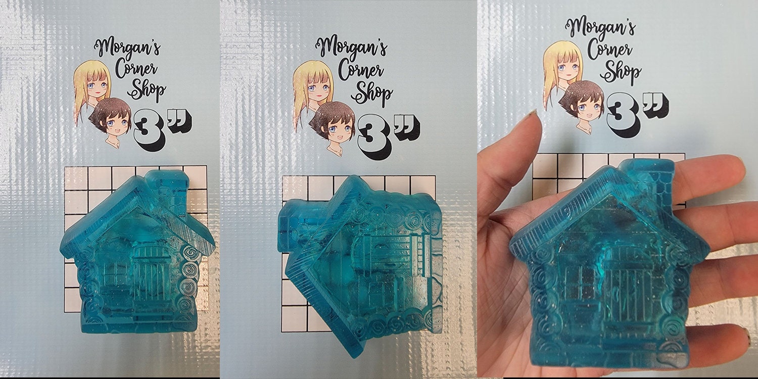 Log Cabin Plastic Mold or Silicone Mold Bath Bomb Mold Soap - Etsy