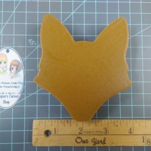 Fox Head Silhouette Plastic Mold or Silicone Mold, Bathbomb Mold, Soap ...