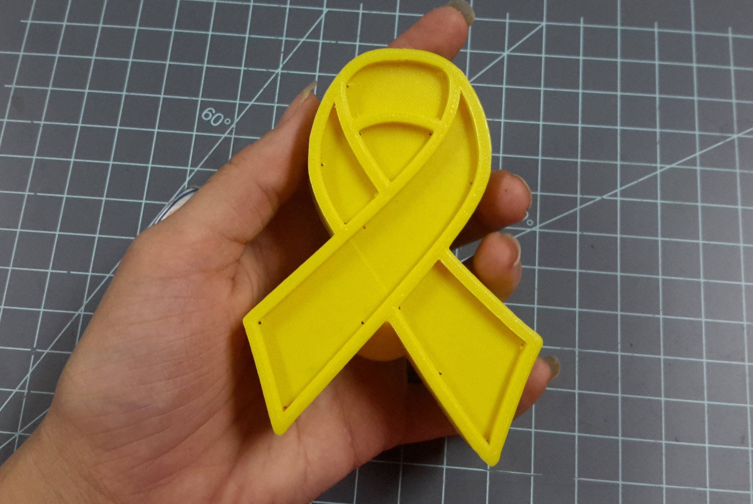 Awareness Ribbon Plastic Mold or Silicone Mold Awareness - Etsy