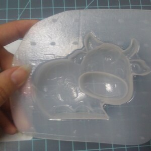 Baby Cow Plastic Mold or Silicone Mold, Bath Bomb Mold, Soap Mold, Cow ...