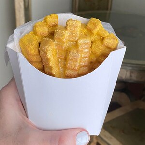 Crinkle French Fries Plastic Mold or Silicone Mold, Bath Bomb Mold ...