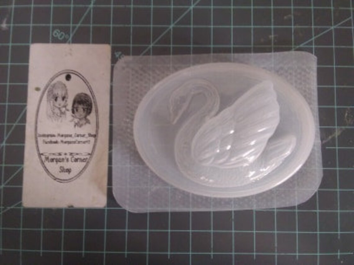 Swan Plastic Mold or Silicone Mold, Bath Bomb Mold, Soap Mold, Bird ...