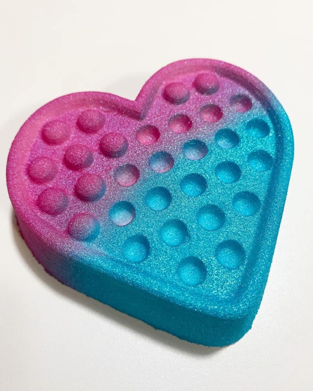 Heart Pop It Plastic Mold or Silicone Mold, Bath Bomb Mold, Soap Mold ...
