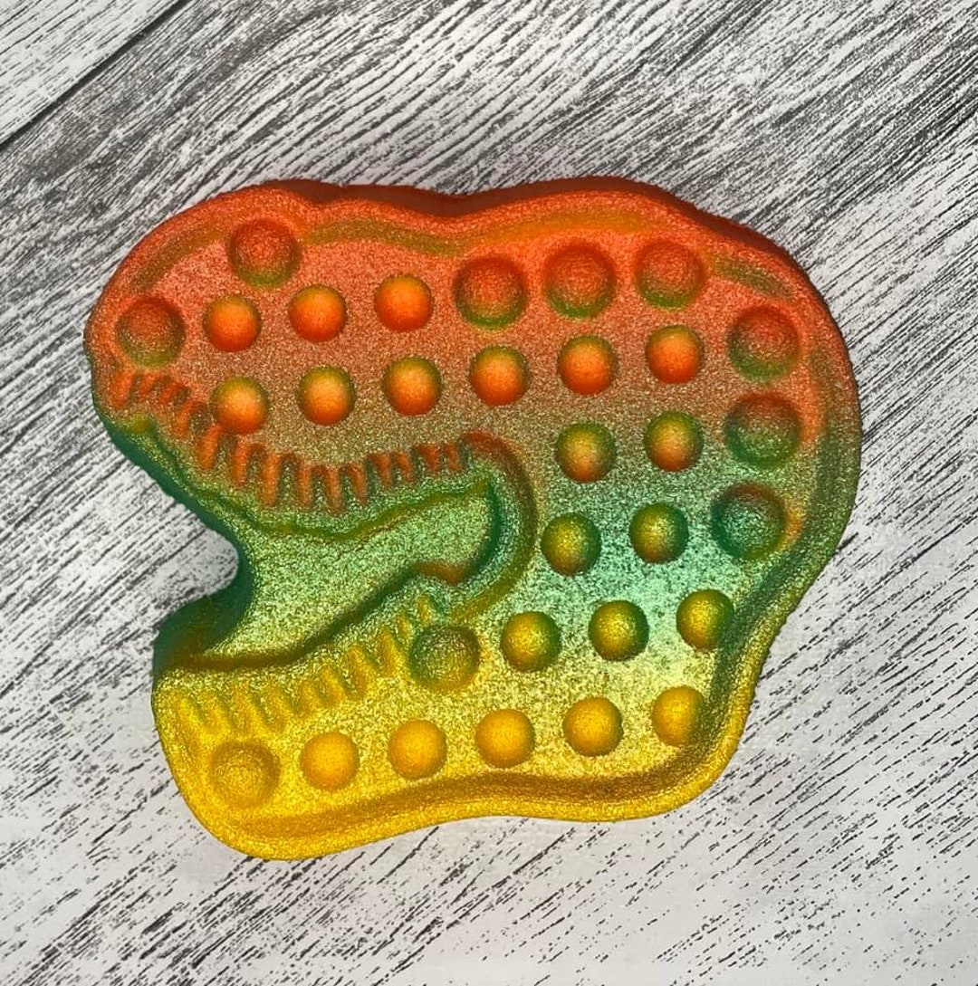 T-rex Pop It Plastic Mold or Silicone Mold, Bath Bomb Mold, Soap Mold ...