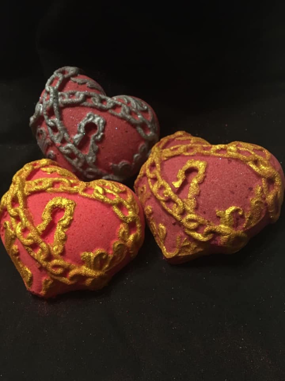 Heart in Chains Plastic Mold or Silicone Mold, Bath Bomb Mold, Soap ...