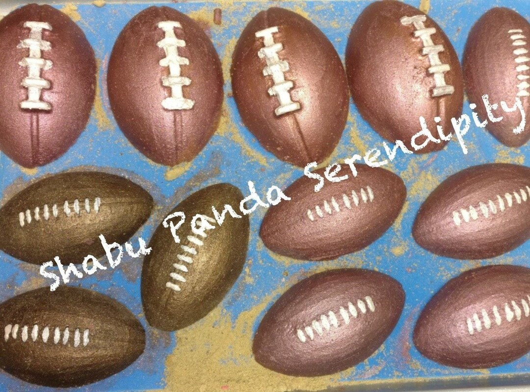 3D Football 2-part Plastic Mold, Bath Bomb Mold, Soap Mold, Football ...