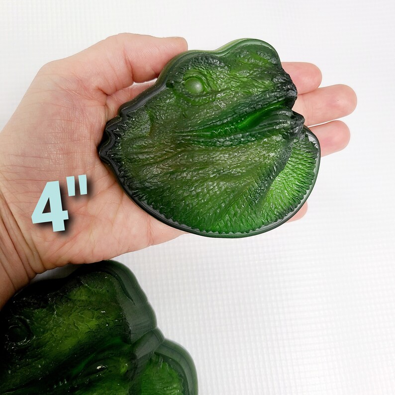 Bearded Dragon Head Plastic Mold or Silicone Mold, Bath Bomb Mold, Soap ...