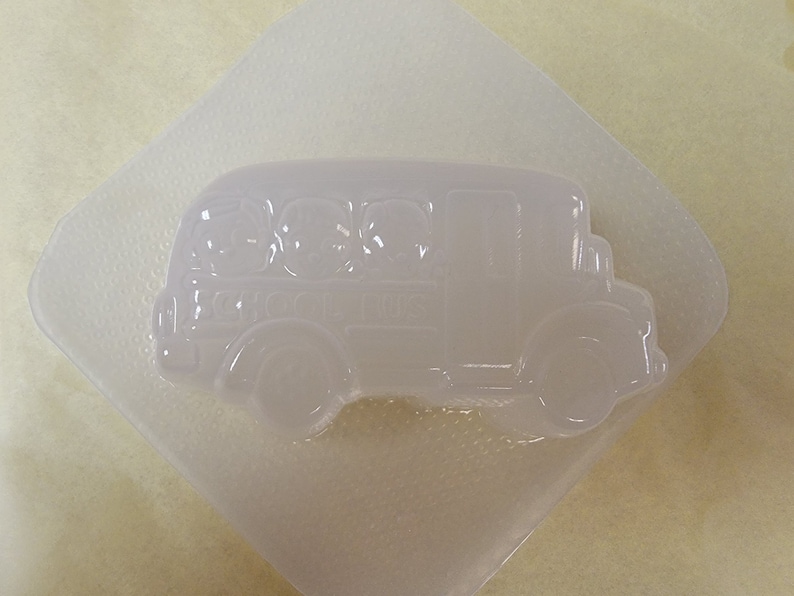 School Bus With Kids Plastic Mold or Silicone Mold Bath Bomb - Etsy