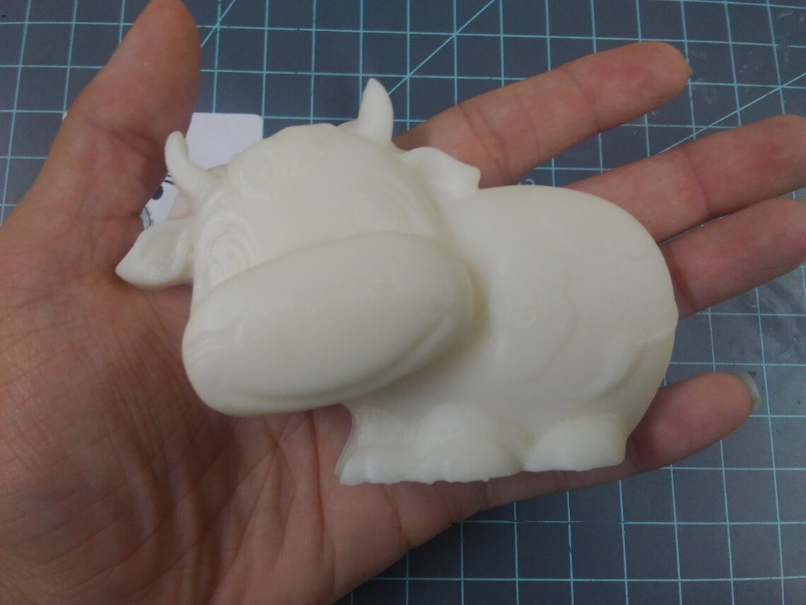 Baby Cow Plastic Mold or Silicone Mold, Bath Bomb Mold, Soap Mold, Cow ...