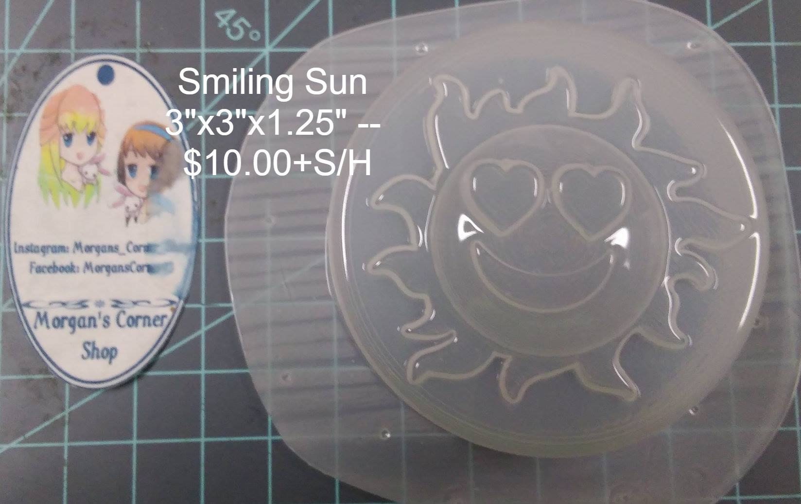 Smiling Sun Plastic Mold or Silicone Mold Bath Bomb Mold | Etsy