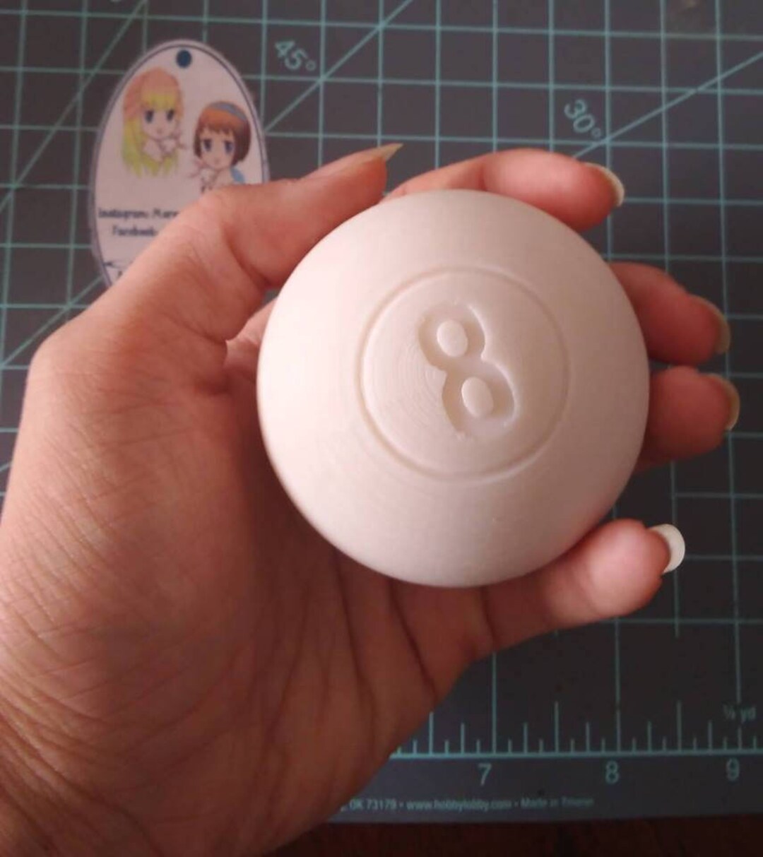 8 Ball Plastic Mold, Billiard Ball Mold, Bath Bomb Mold, Soap Mold ...
