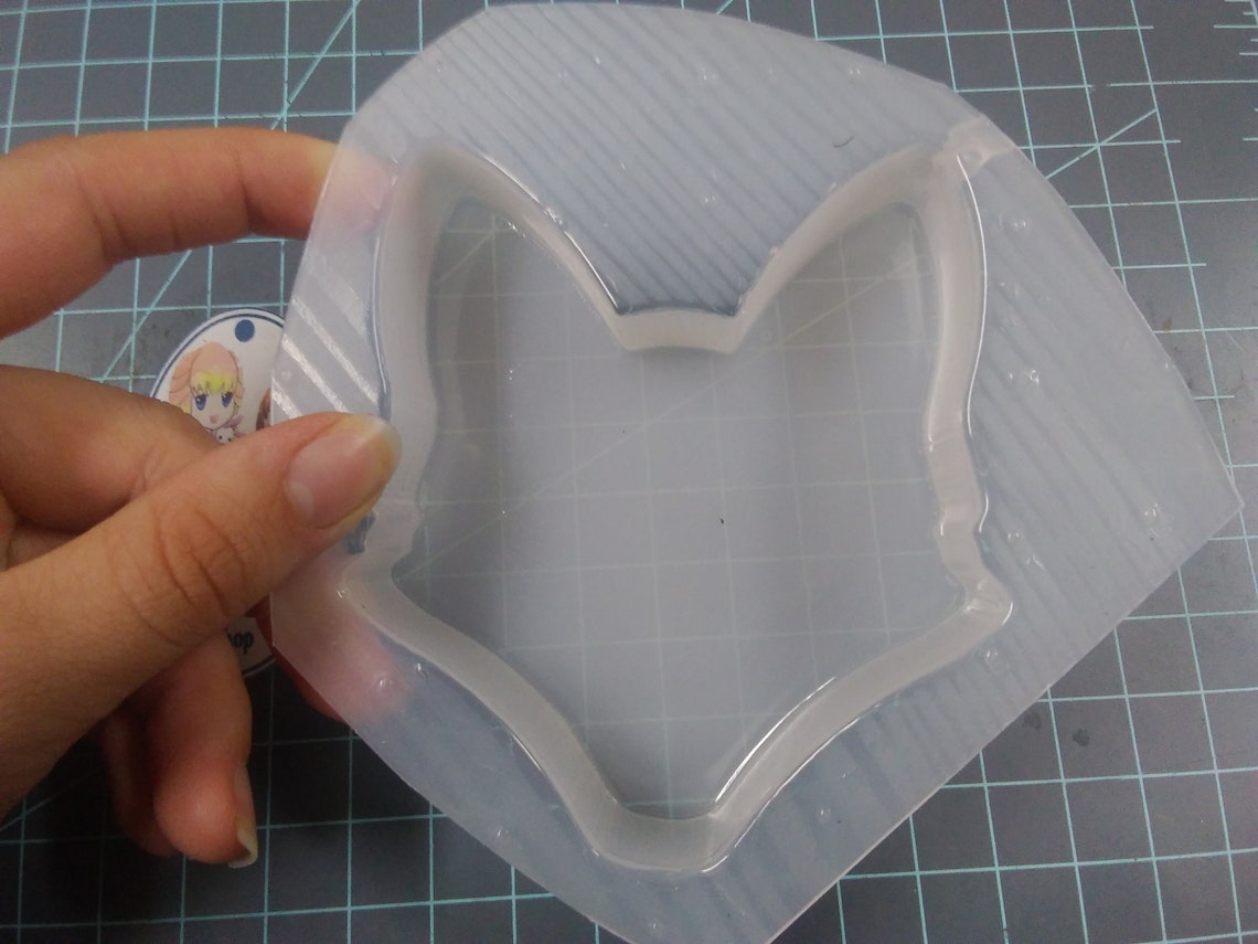 Fox Head Silhouette Plastic Mold or Silicone Mold, Bathbomb Mold, Soap ...