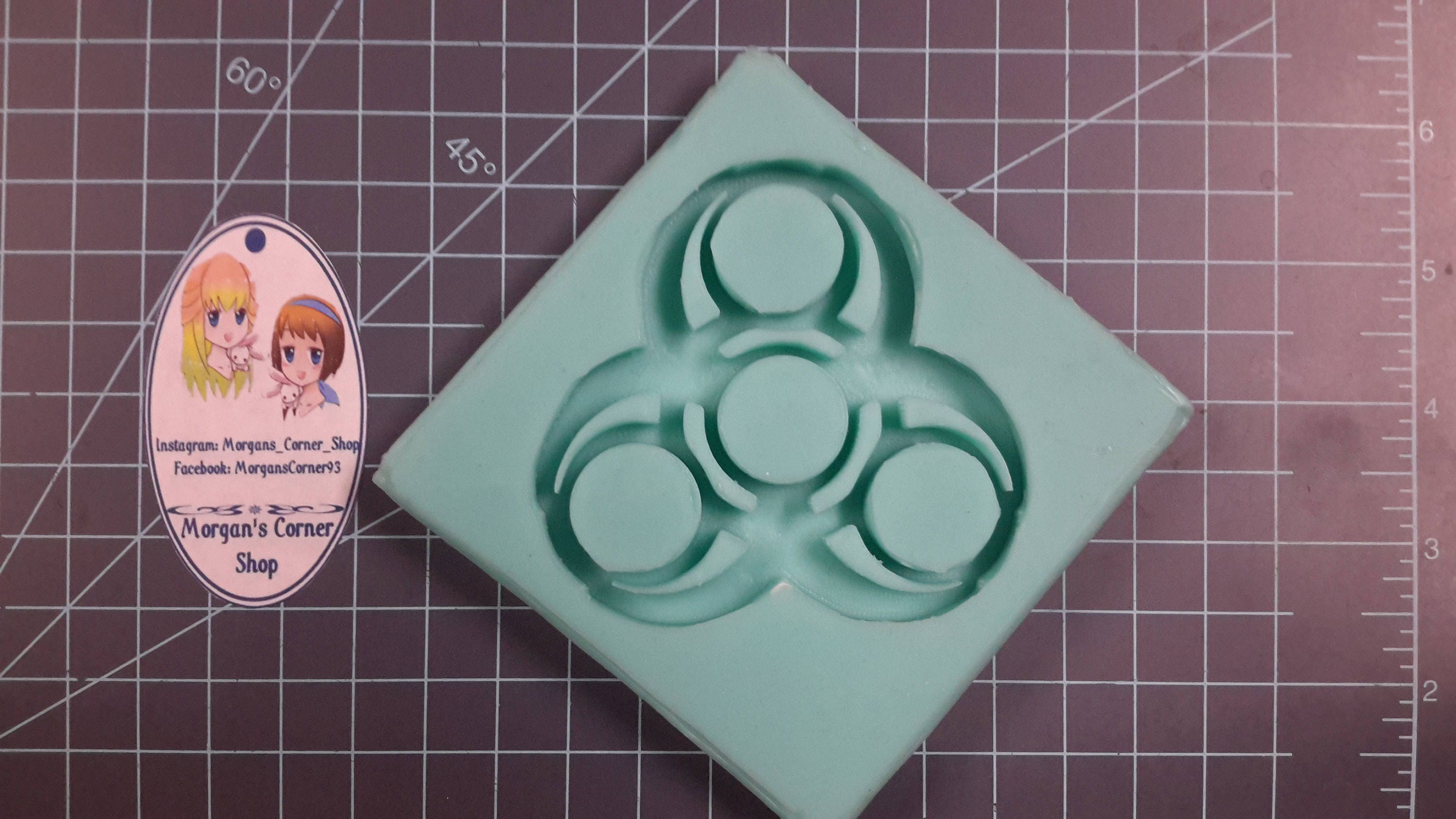 Funky Fidget Spinner Silicone mold Resin Mold fidget Mold | Etsy